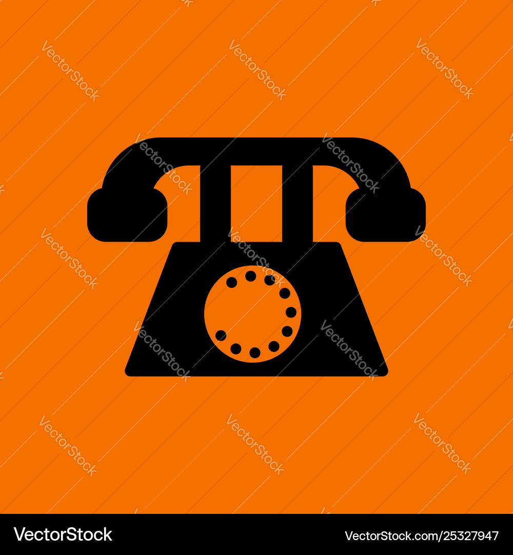 Old phone icon Royalty Free Vector Image - VectorStock