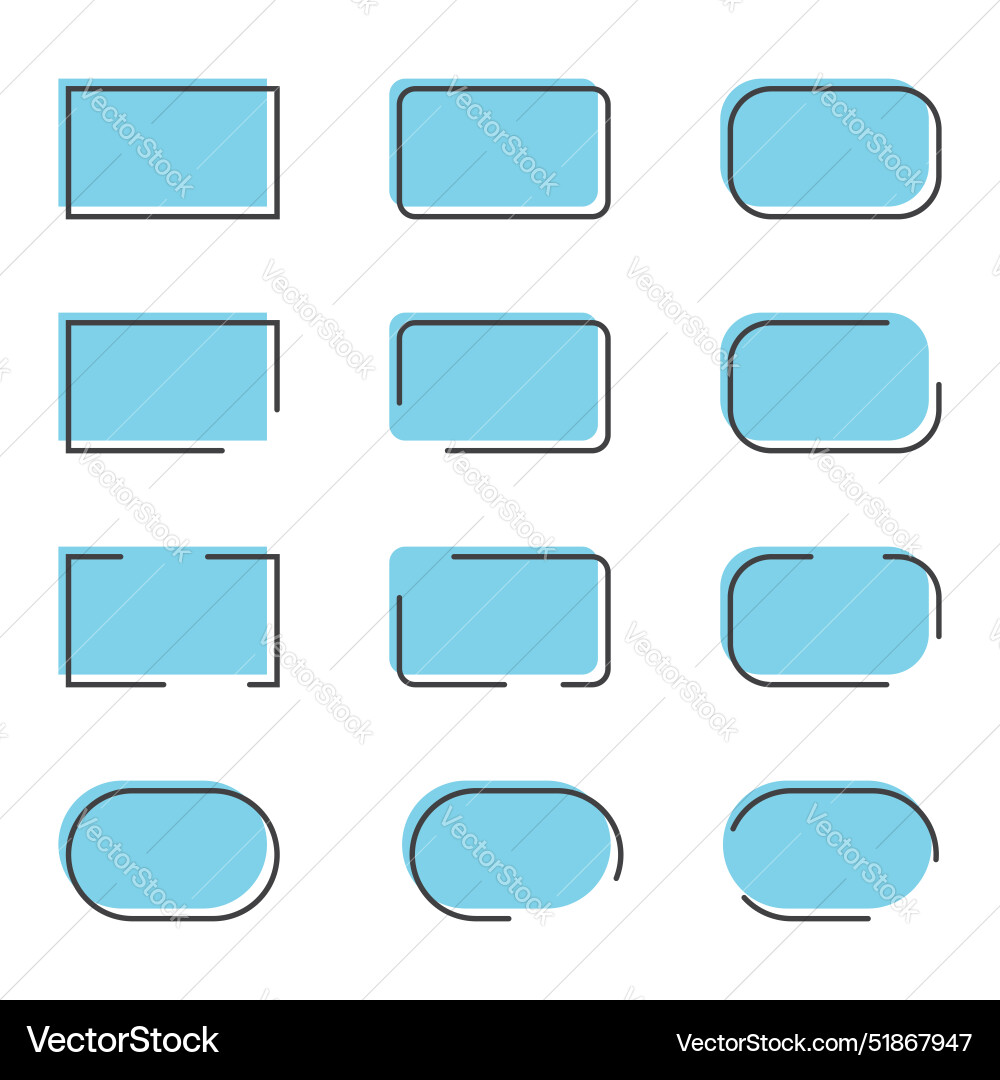 Quote frame icon in flat style speech bubble on Vector Image