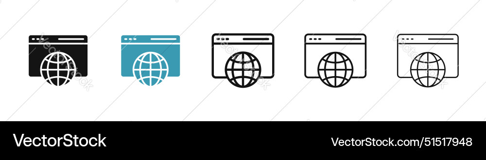 Browser icon Royalty Free Vector Image - VectorStock