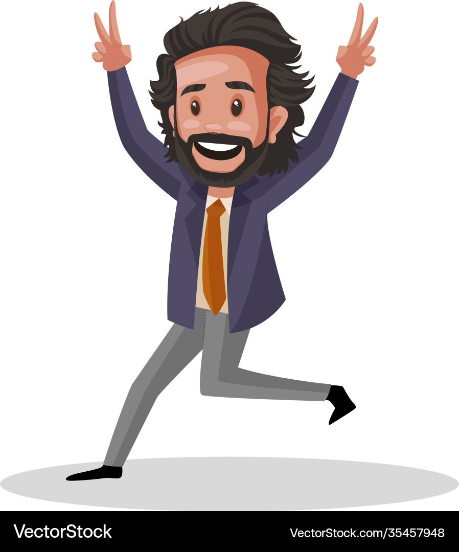 Investment advisor cartoon Royalty Free Vector Image