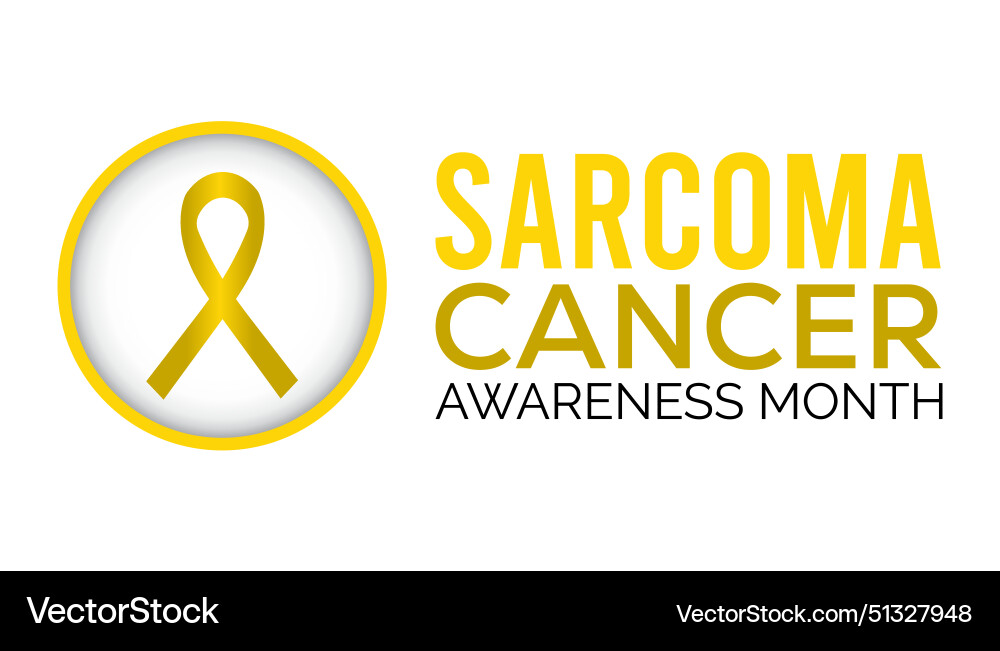Sarcoma cancer awareness month Royalty Free Vector Image