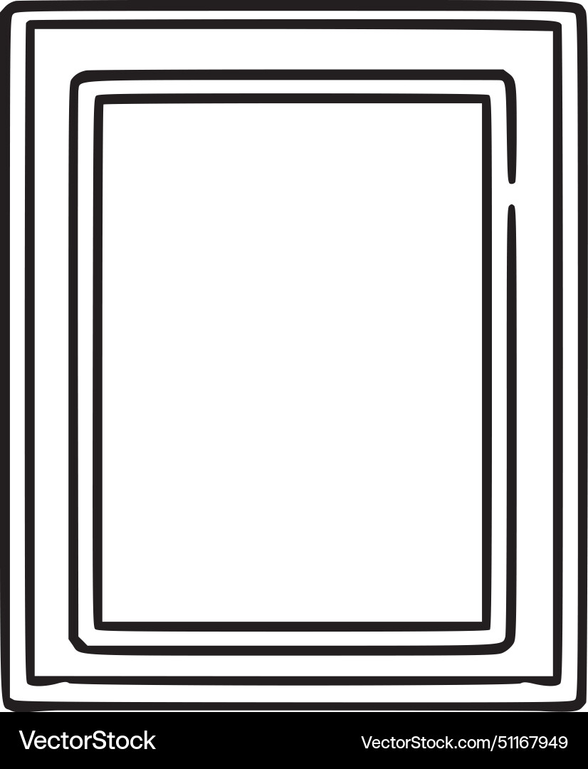 Frame - black and white Royalty Free Vector Image