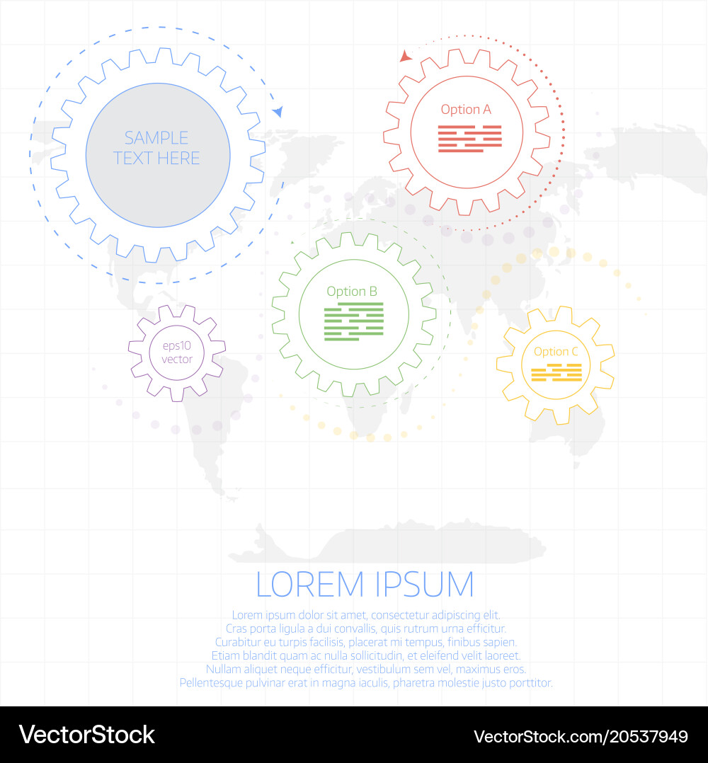 Linear infographics Royalty Free Vector Image - VectorStock