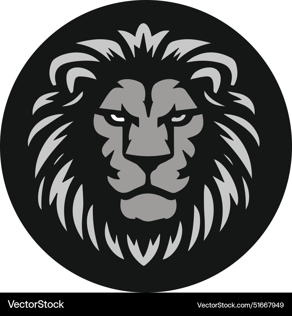Lion head Royalty Free Vector Image - VectorStock