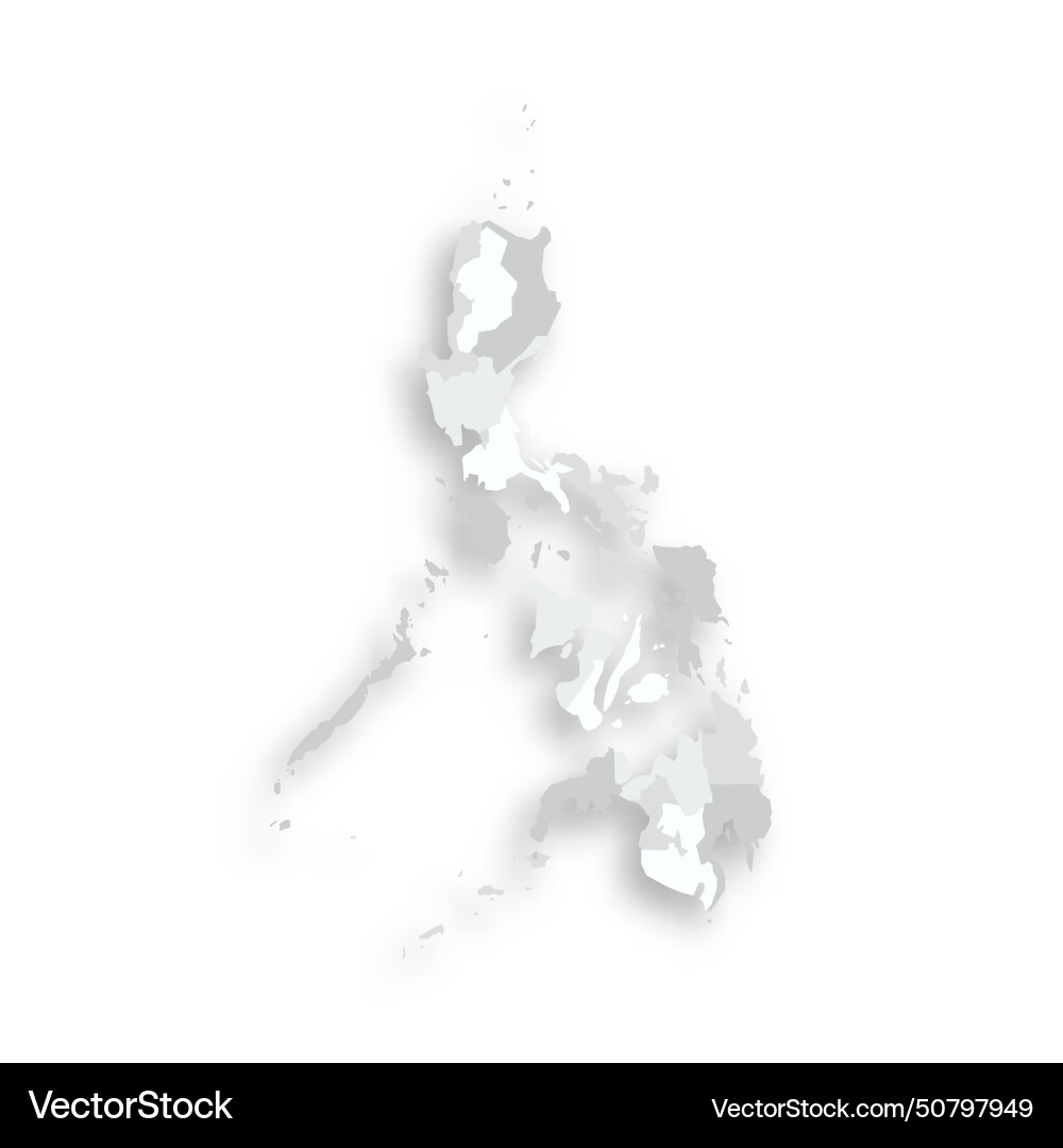 Philippines political map of administrative Vector Image