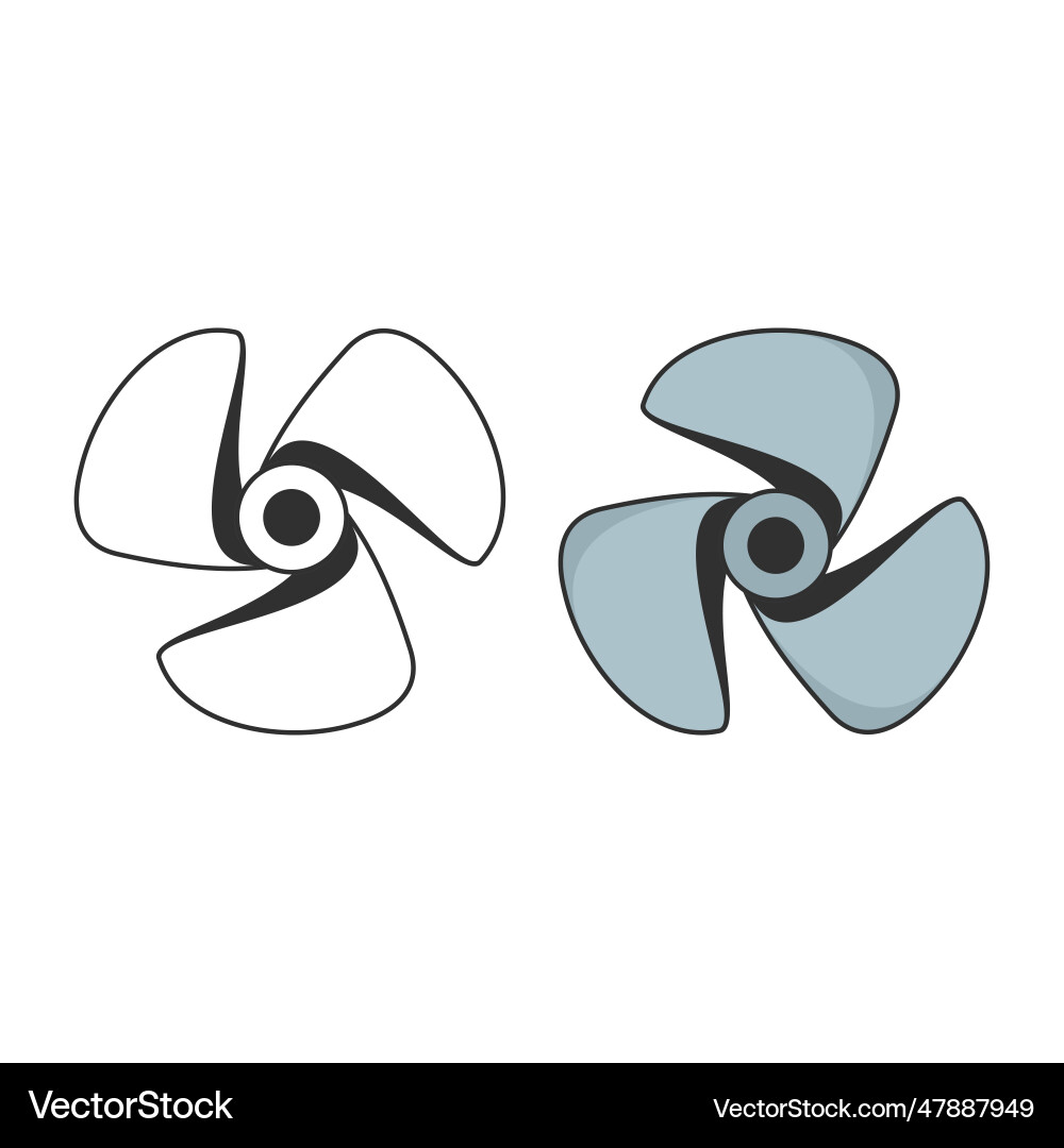 Propeller fan Royalty Free Vector Image - VectorStock