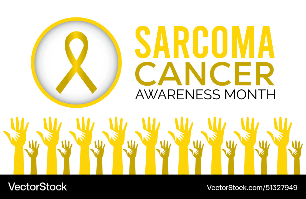 Sarcoma cancer awareness month Royalty Free Vector Image