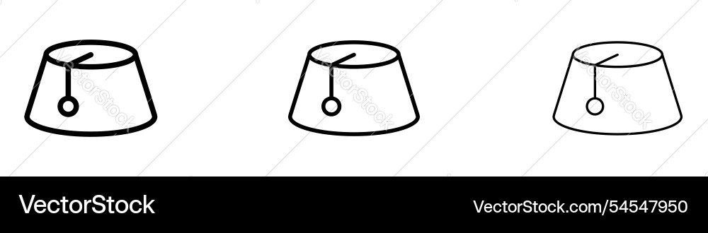 Fez hat icon Royalty Free Vector Image - VectorStock