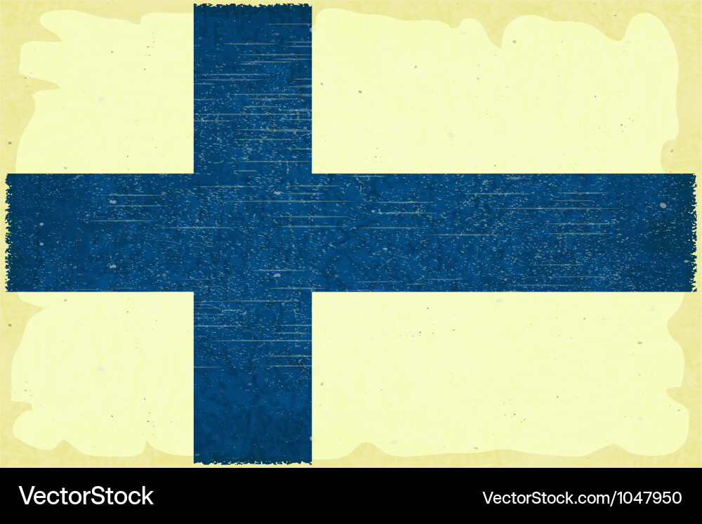 Finnish flag Royalty Free Vector Image - VectorStock