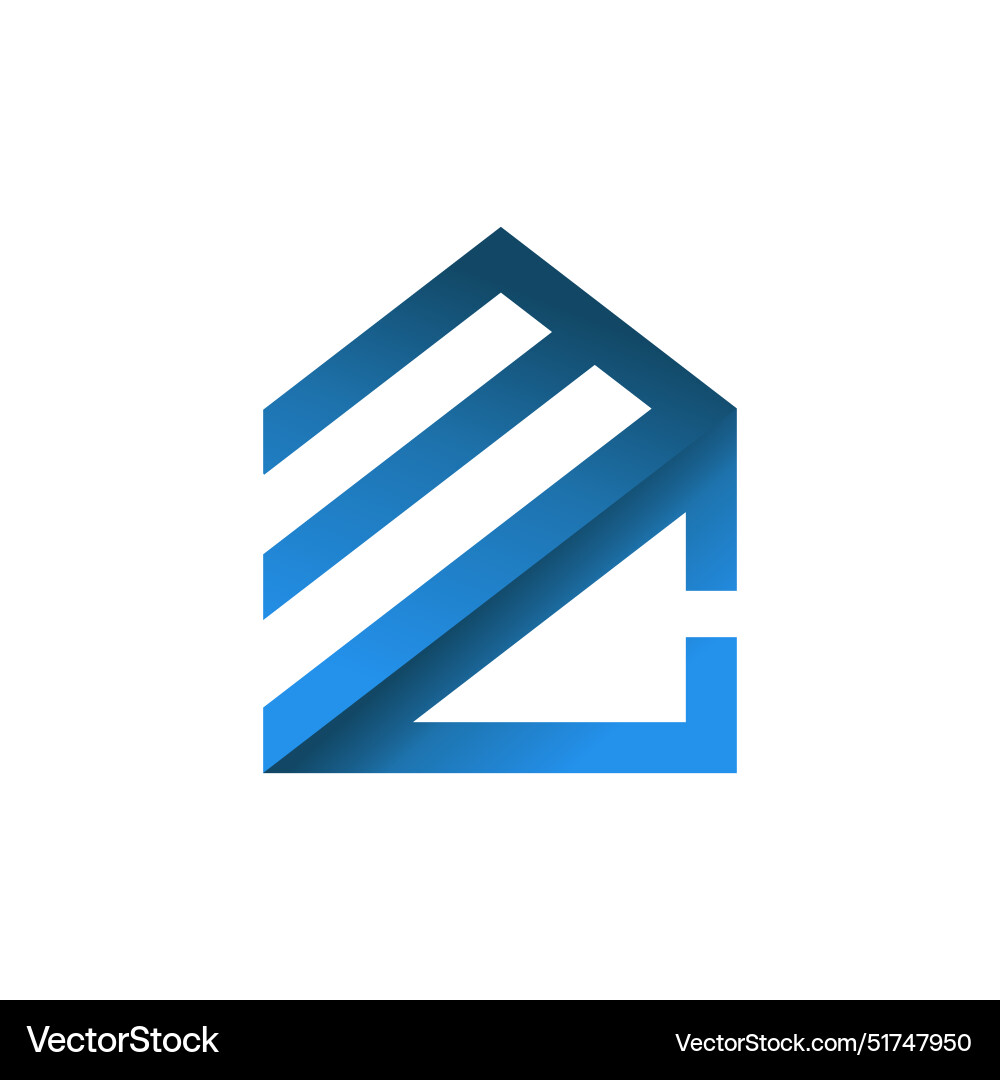 Initial letter mc real estate logo Royalty Free Vector Image