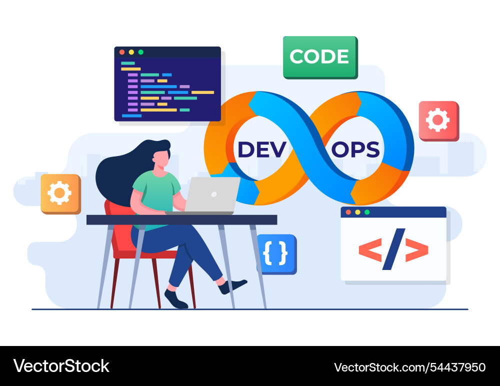 Programmer practice of development and software Vector Image Programmer practice of development and software Vector Image