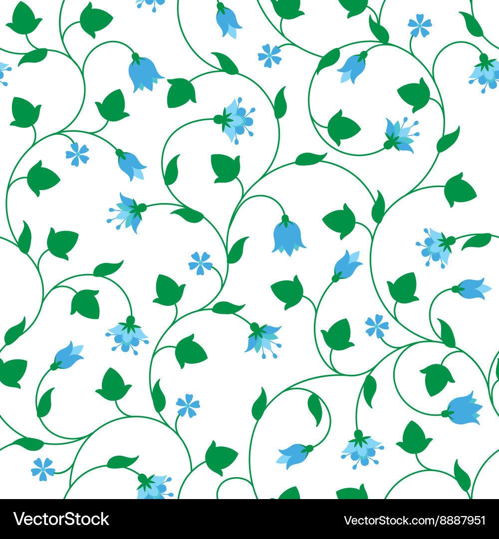 Delicate Floral Swirl Pattern Royalty Free Vector Image