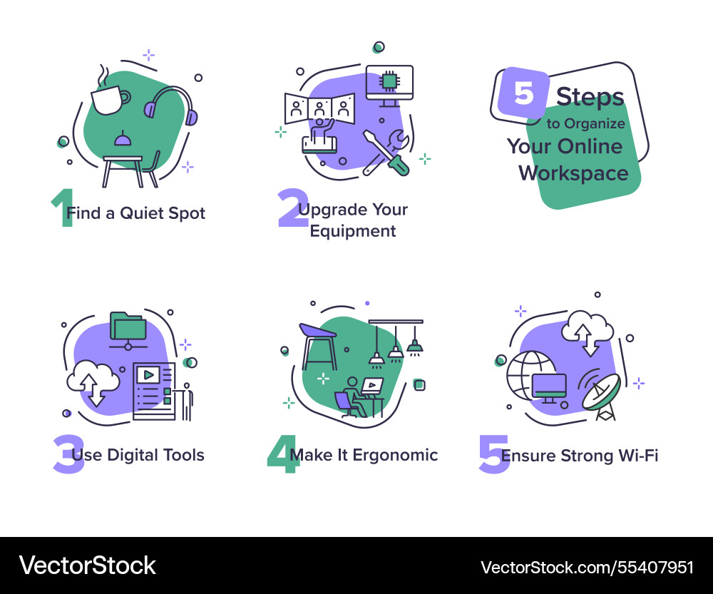 Infographics on how to organize an effective Vector Image