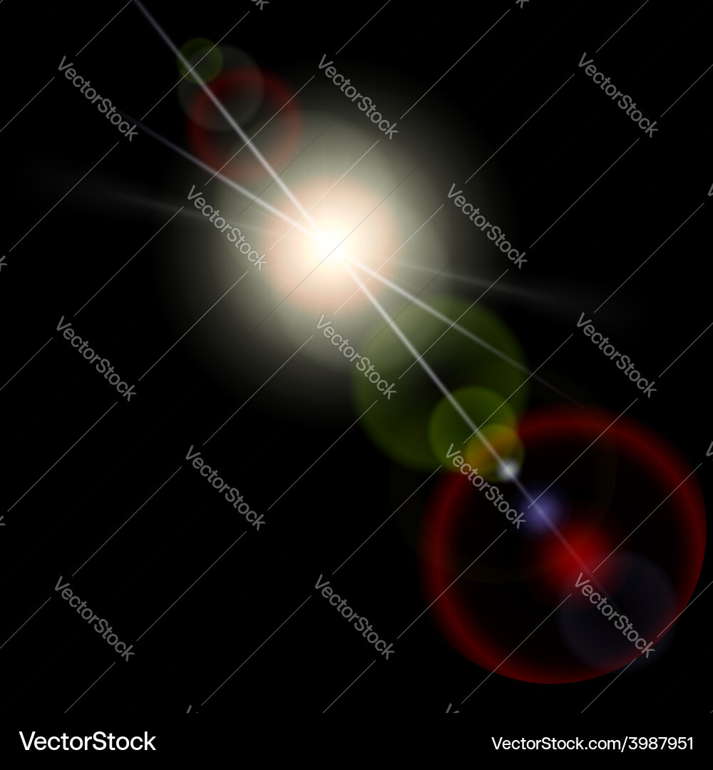 Lens flares Royalty Free Vector Image - VectorStock