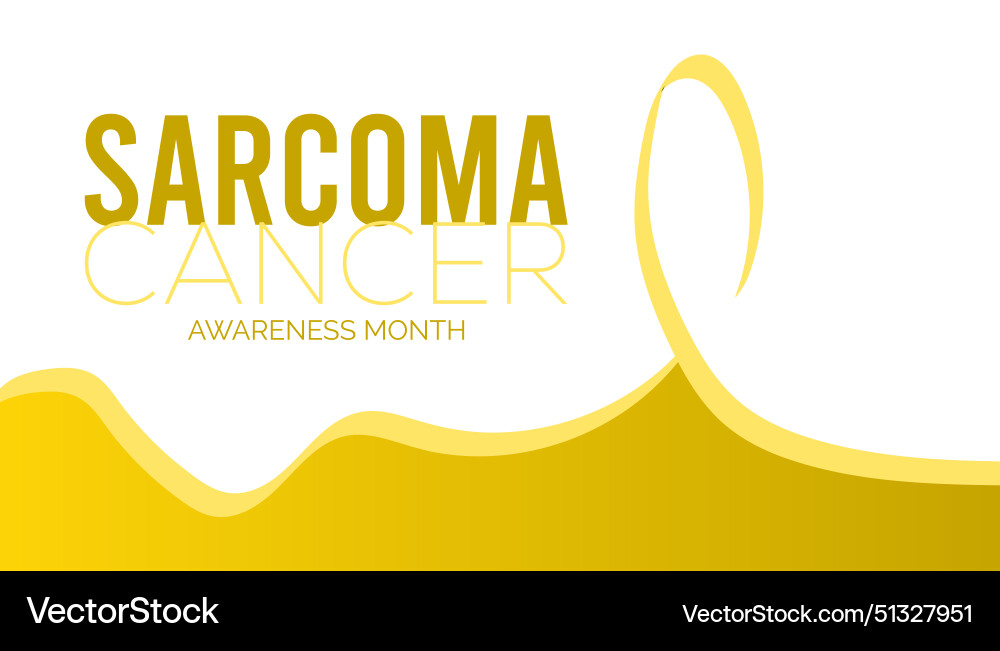 Sarcoma cancer awareness month Royalty Free Vector Image