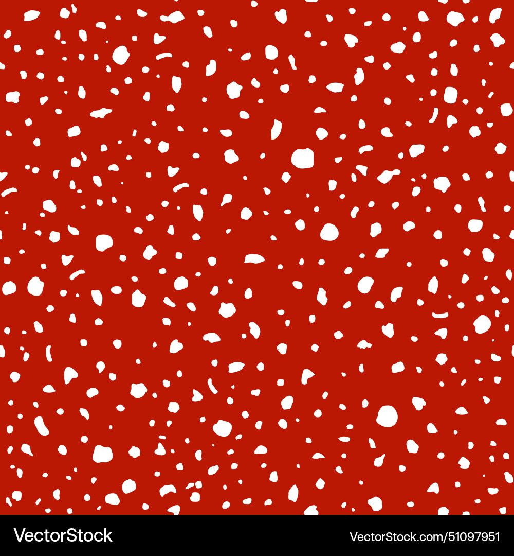 Spotted fly agaric mushroom texture seamless Vector Image