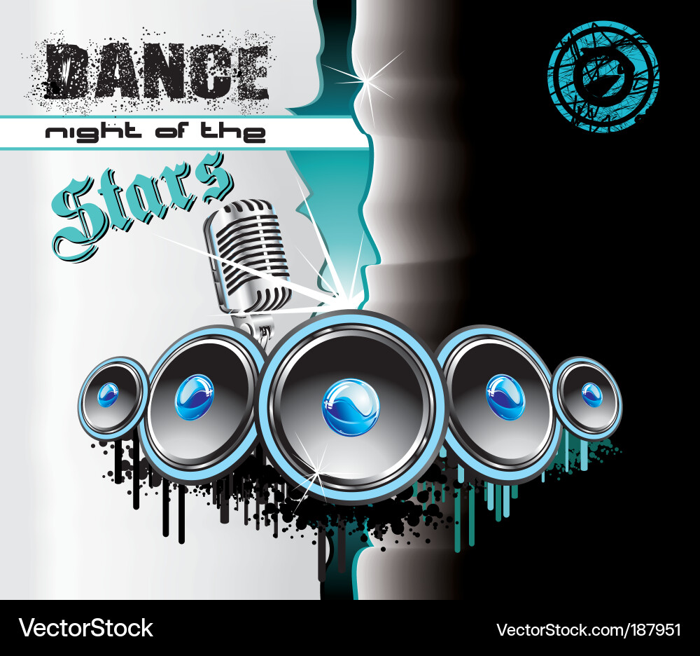 Techno dance background Royalty Free Vector Image