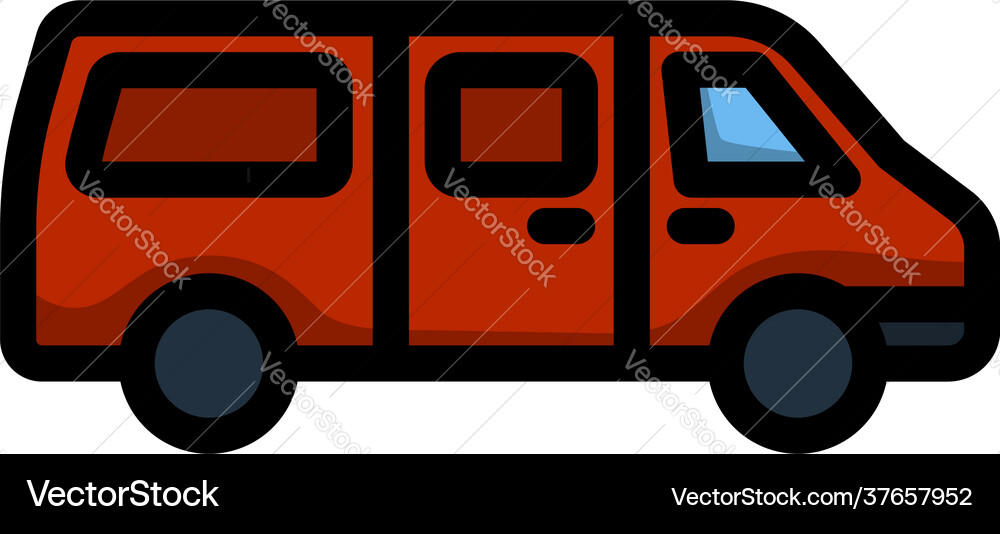 Commercial van icon Royalty Free Vector Image - VectorStock