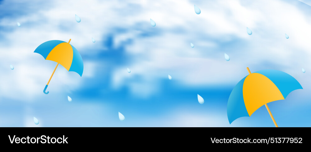 Poster template for great monsoon sale design Vector Image