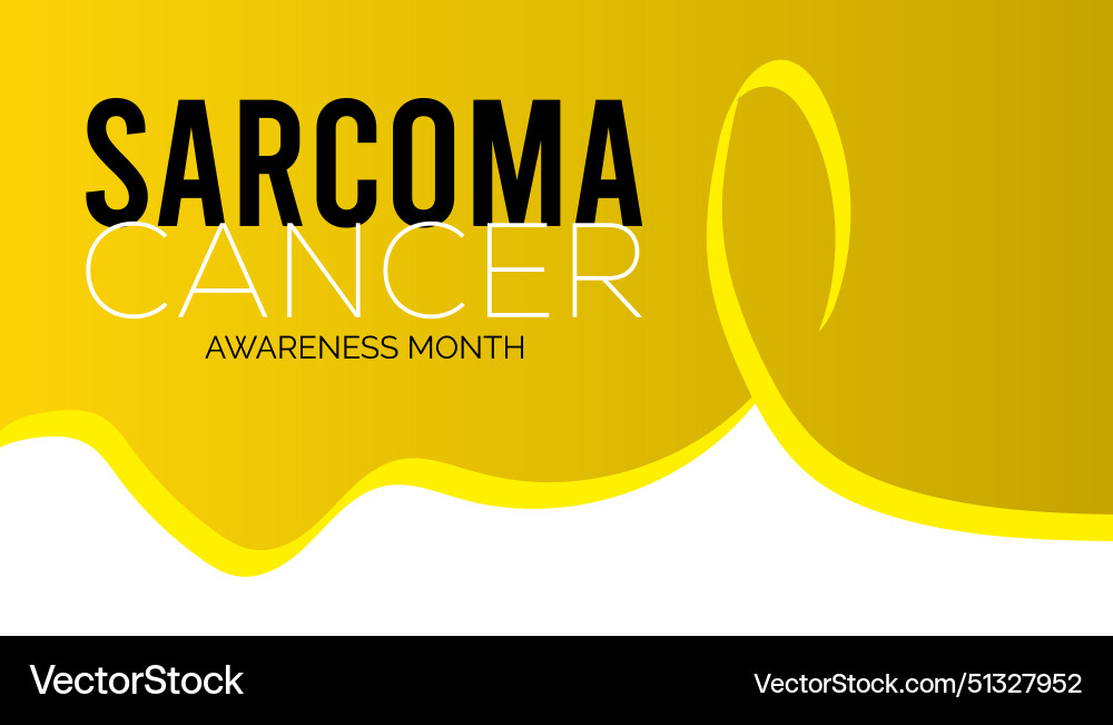 Sarcoma cancer awareness month Royalty Free Vector Image
