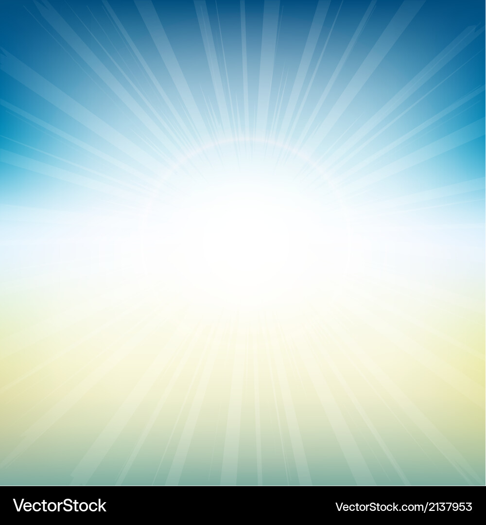 Bright Summer Sunburst Royalty Free Vector Image