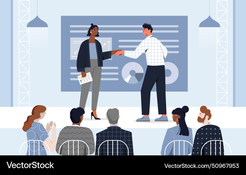 Business conference concept Royalty Free Vector Image