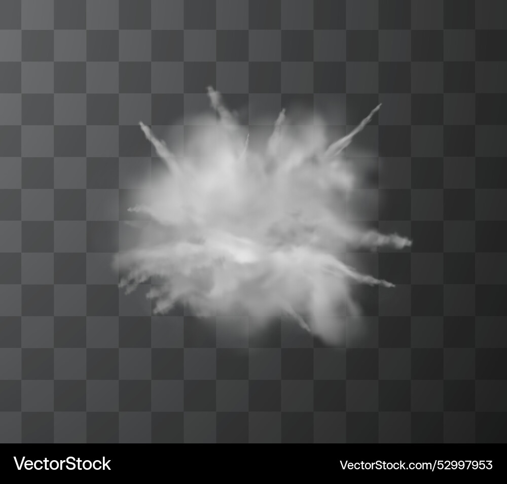 Dust explosion effect Royalty Free Vector Image