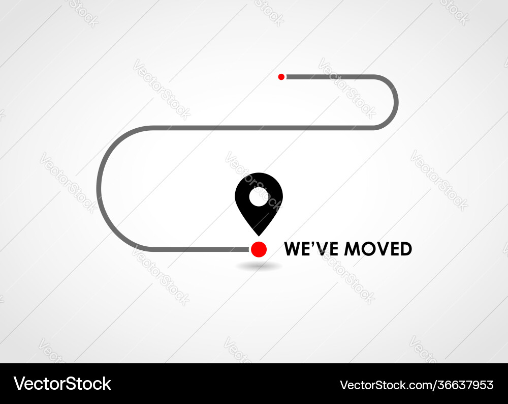 Moving Sign – Change of Address Royalty Free Vector