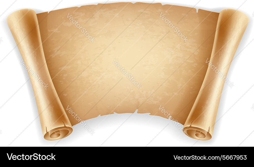 Old scroll paper Royalty Free Vector Image - VectorStock