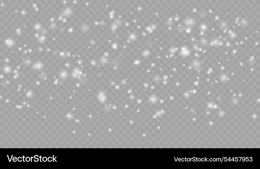 Realistic falling snow Royalty Free Vector Image