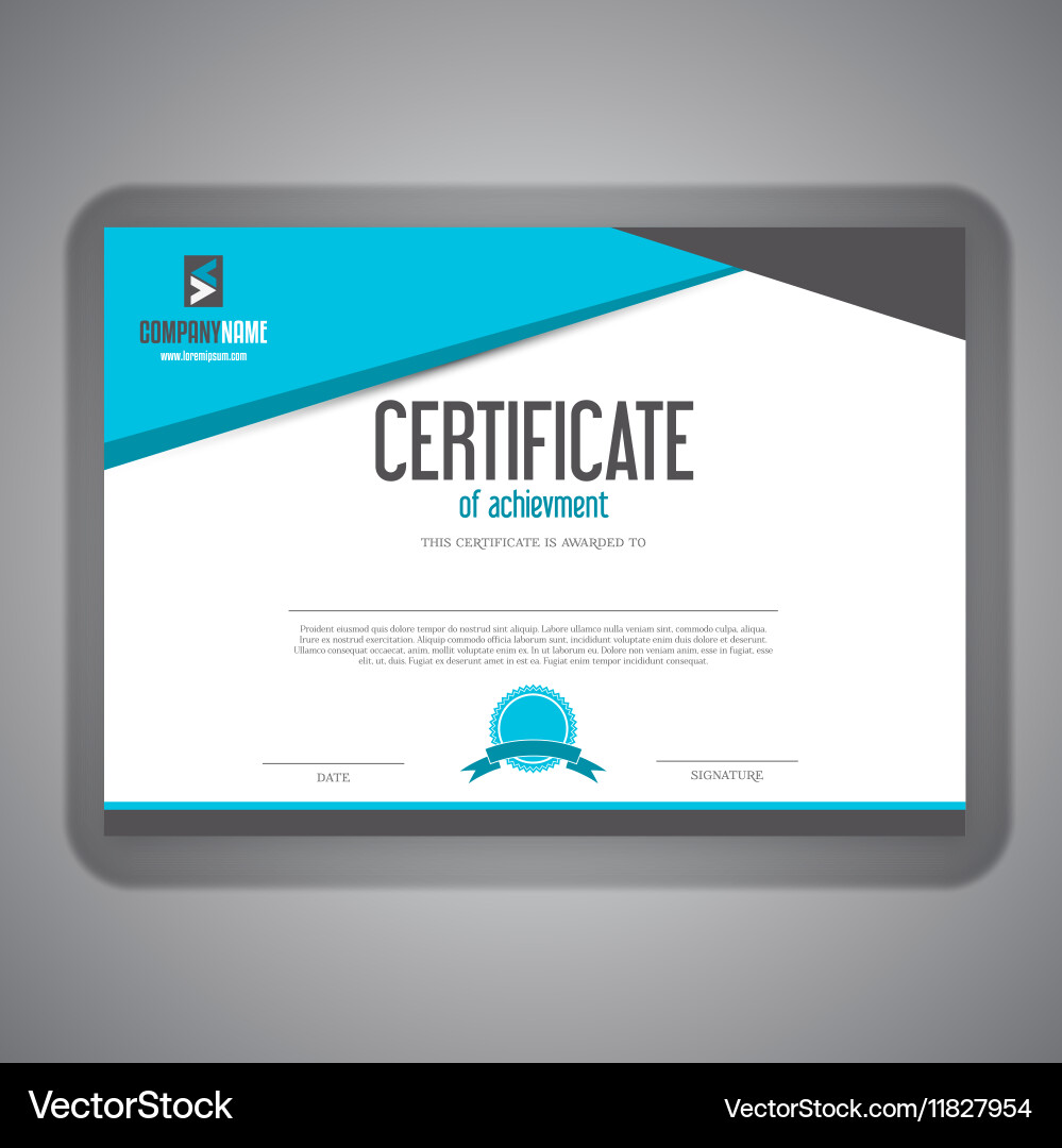 Certificate design Royalty Free Vector Image - VectorStock
