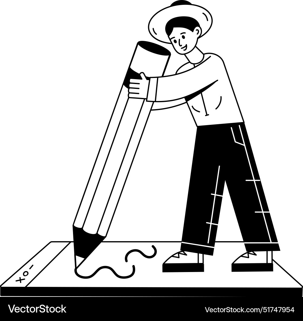 Check out outline mini of study websi Royalty Free Vector