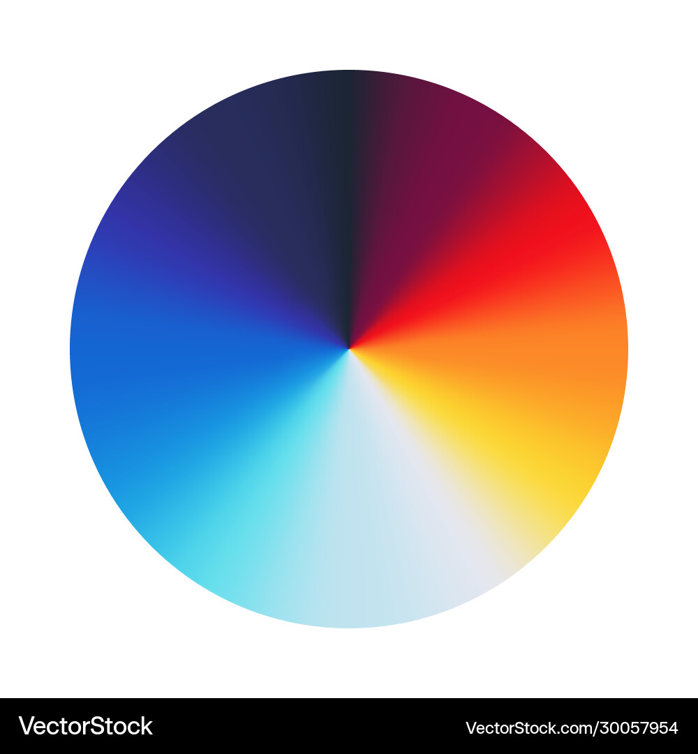 Color wheel palette rgb ryb cymk system Royalty Free Vector