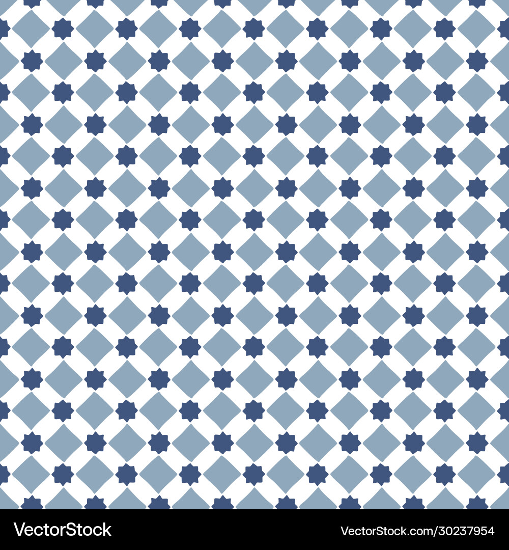 Hand drawn stars shaped moroccan seamless pattern Vector Image
