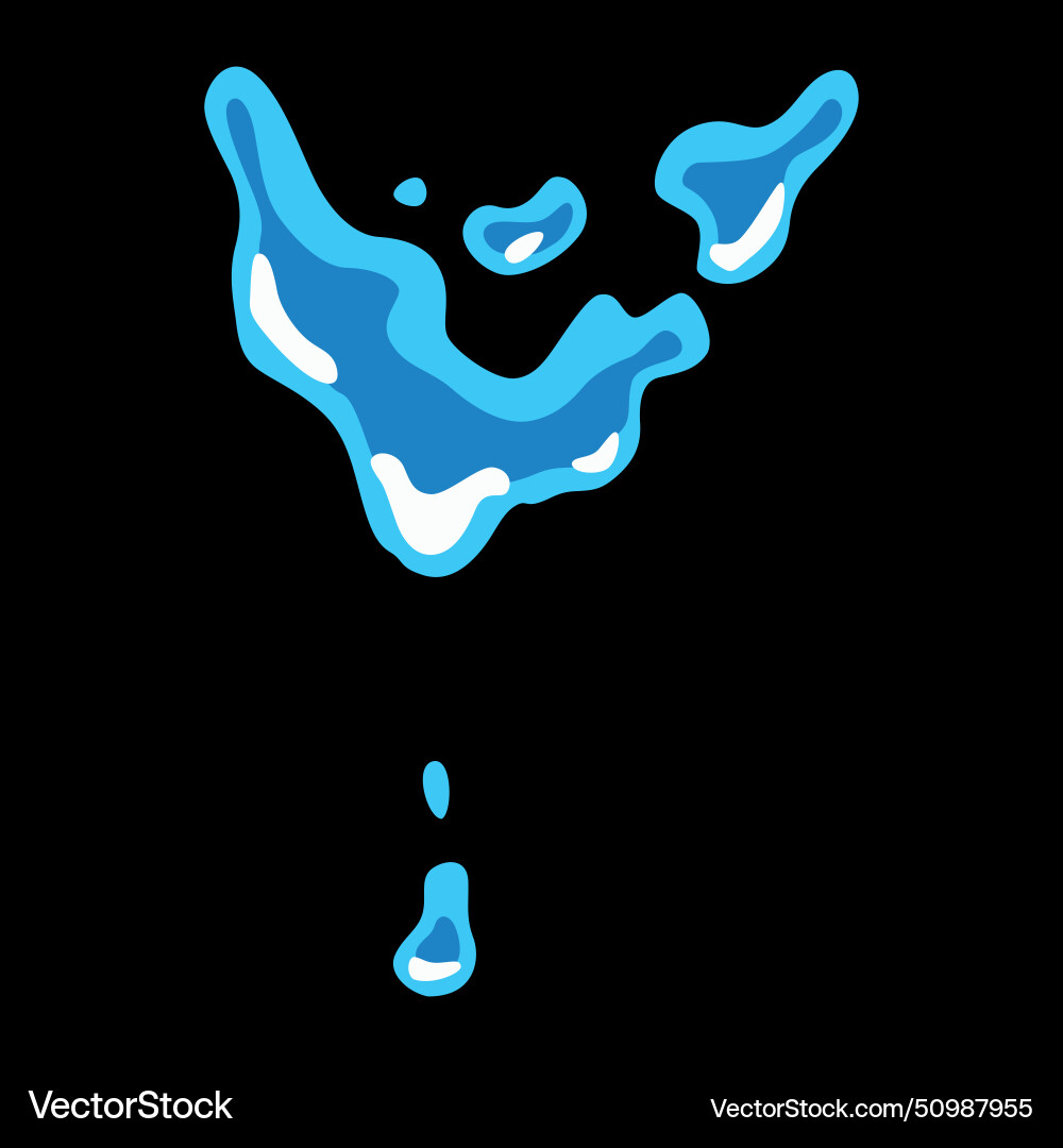 A sprite sheet water trap splash for game Vector Image