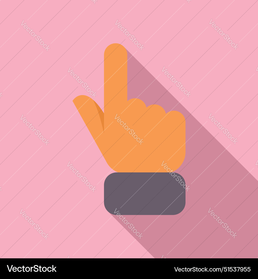 Hand gesture icon pointing finger up Royalty Free Vector