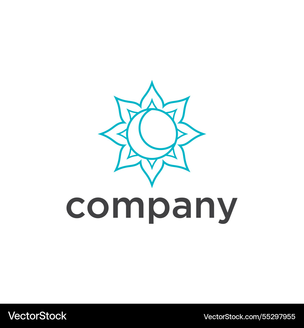 Sun and moon design Royalty Free Vector Image - VectorStock