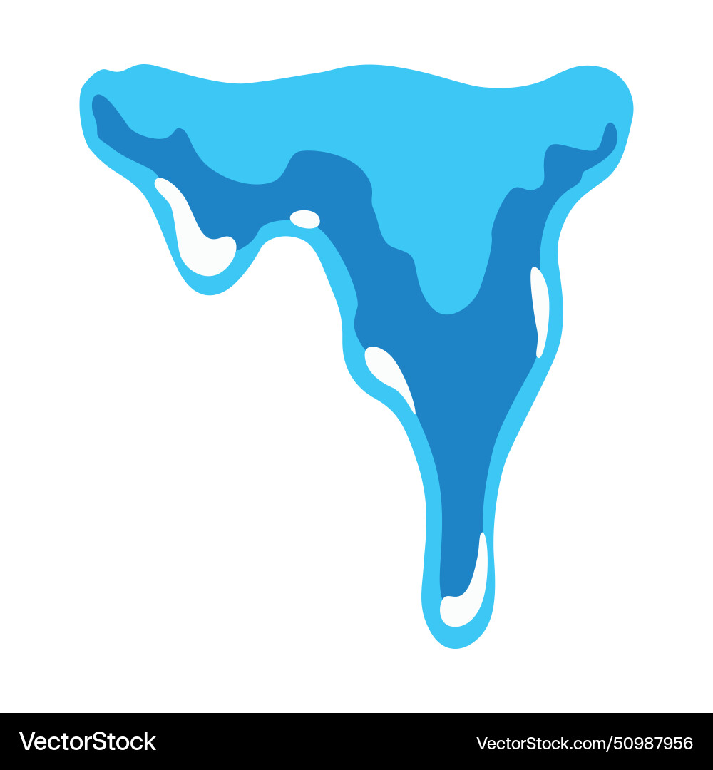 A sprite sheet water trap splash for game Vector Image