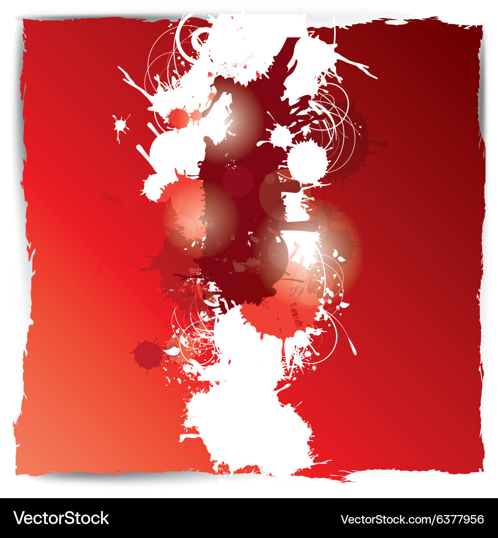 Abstract background with splash Royalty Free Vector Image