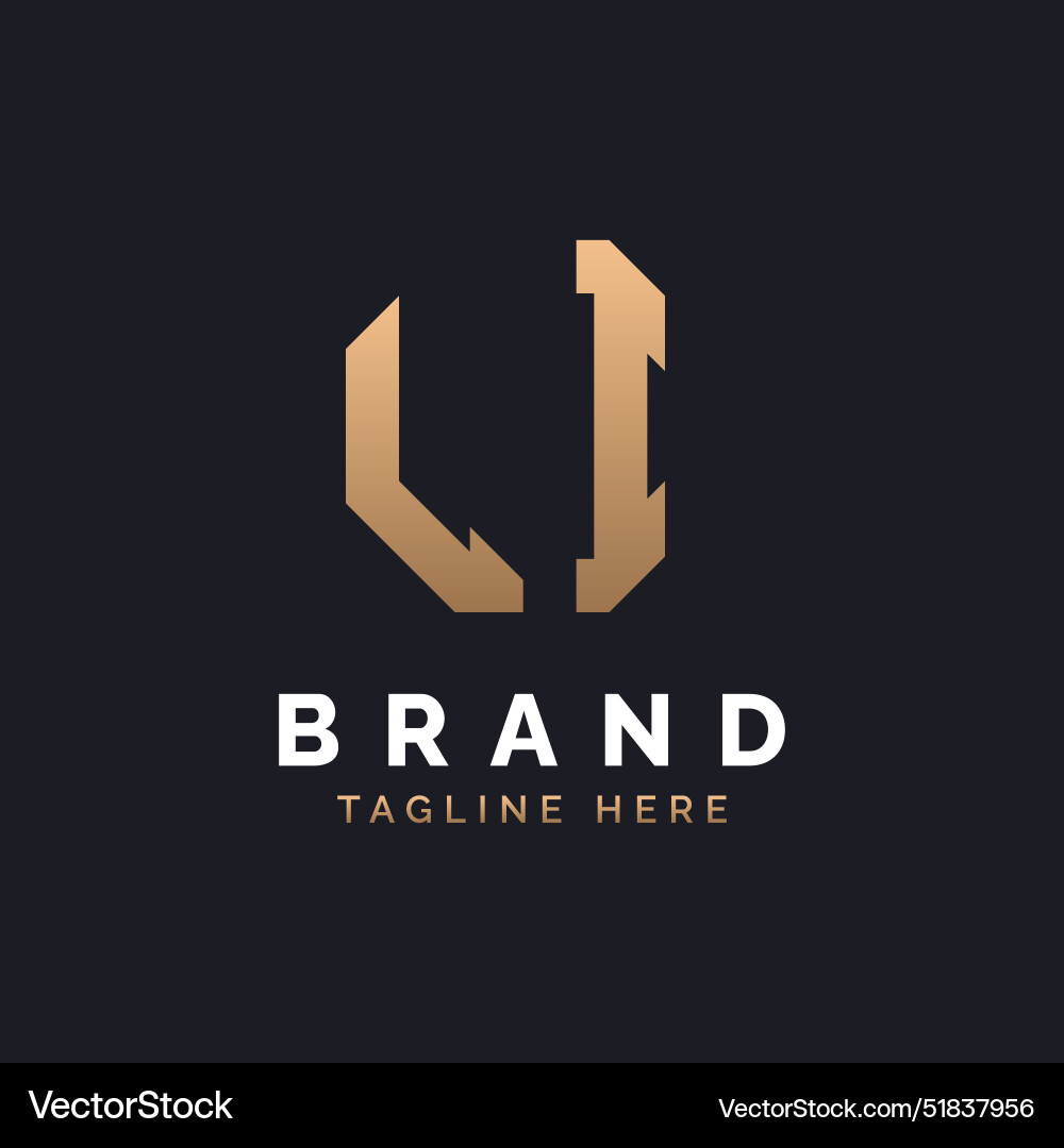 Li logo design modern minimal elegant and luxury Vector Image