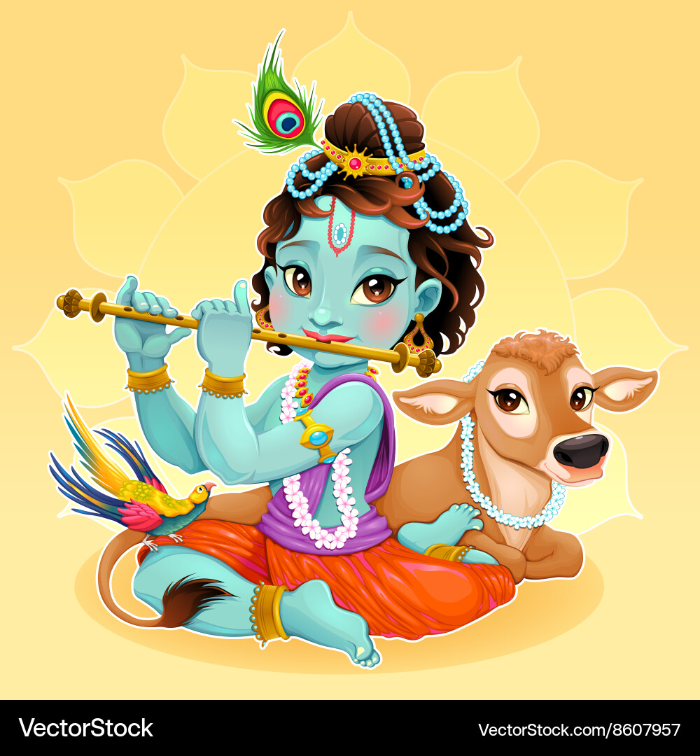 Krishna Child Vector Images (98)