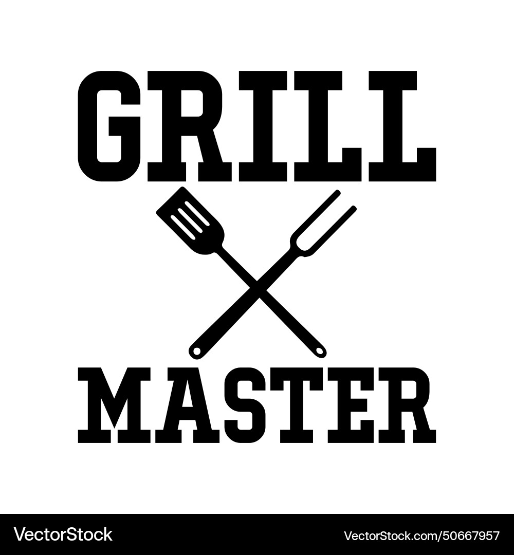 Bbq barbecue grilling grill master Royalty Free Vector Image