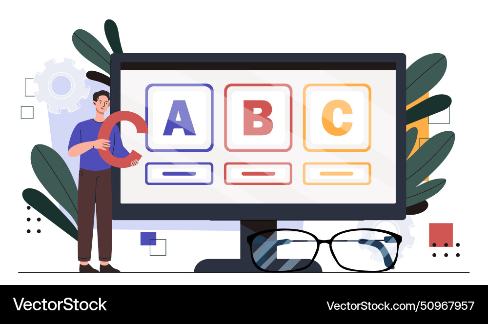 Digitized school concept Royalty Free Vector Image