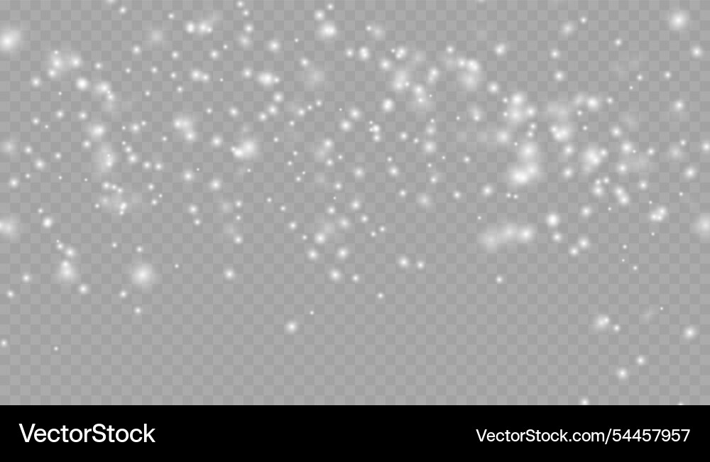 Realistic falling snow Royalty Free Vector Image