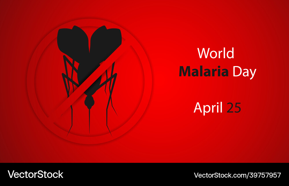 World malaria day Royalty Free Vector Image - VectorStock