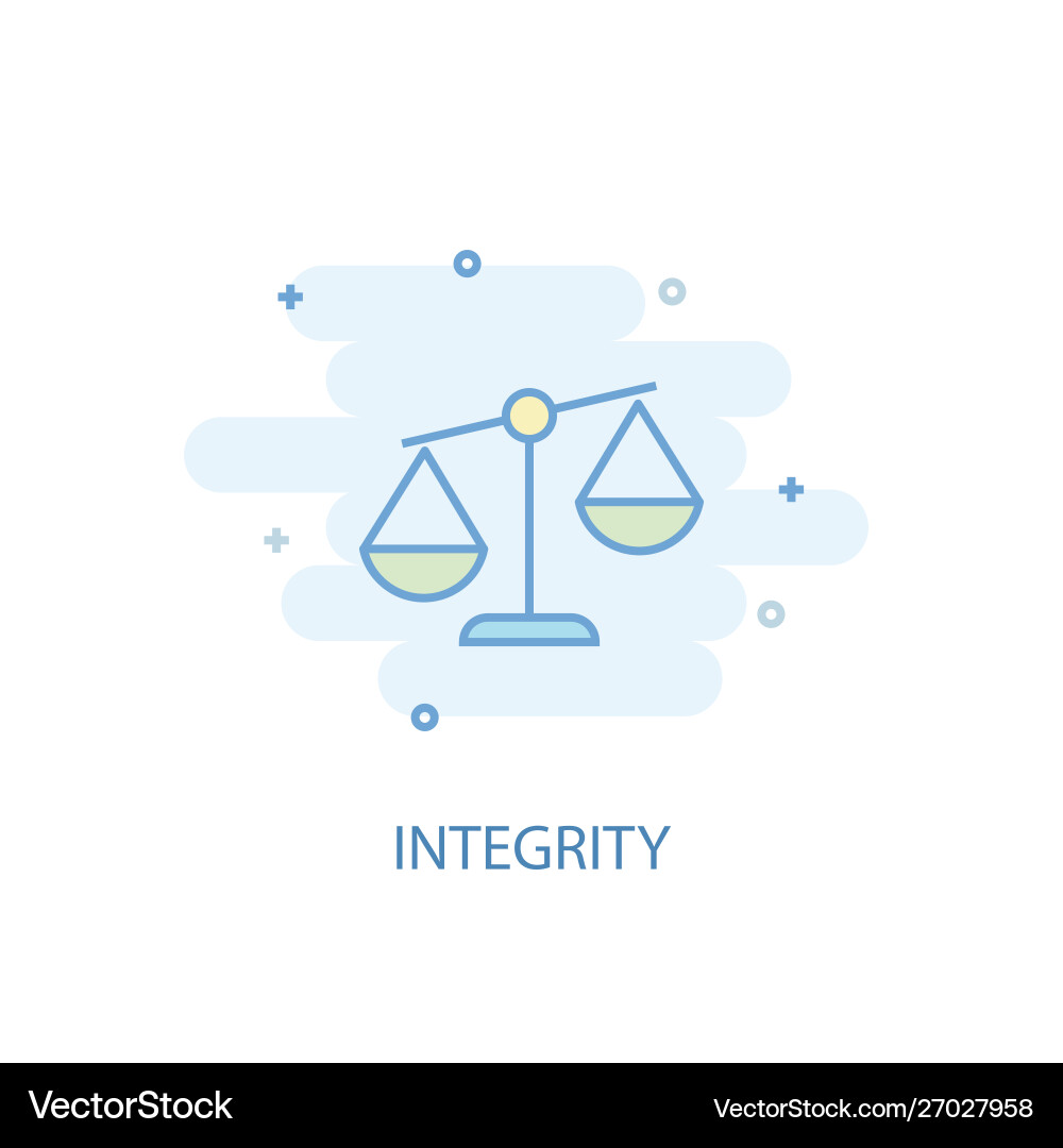 Balance Scale Integrity Icon Royalty Free Vector Image