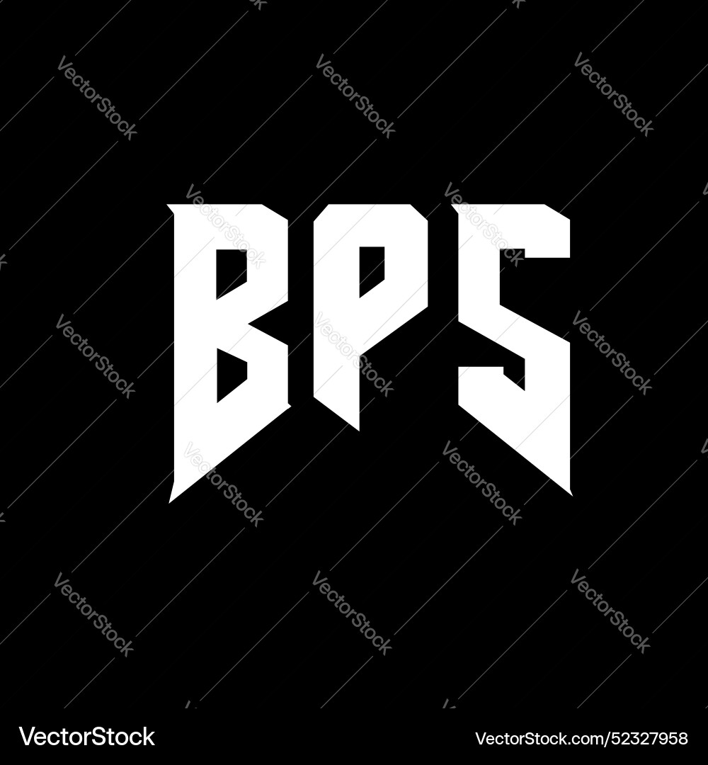 Bps letter logo design for technology company Vector Image