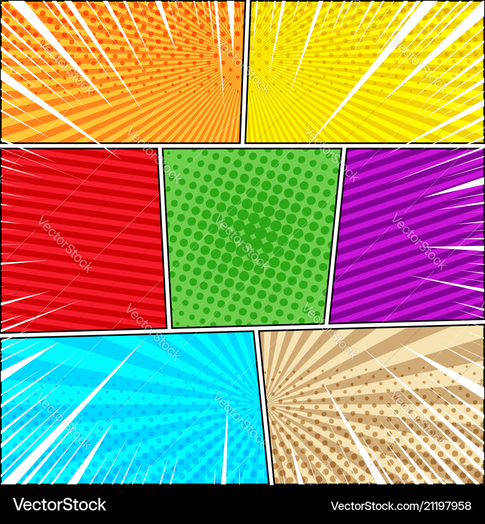 Comic Explosion Background Royalty Free Vector Image