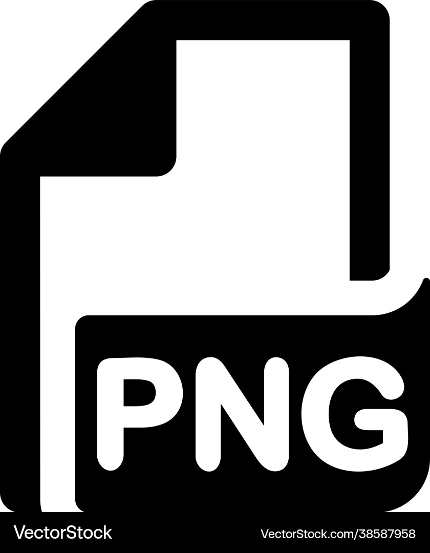 Png file icon Royalty Free Vector Image - VectorStock