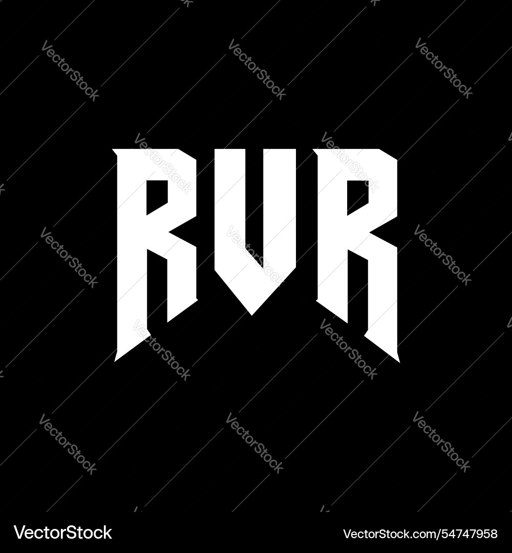 Rvr Letter Logo Design für Technologieunternehmen
